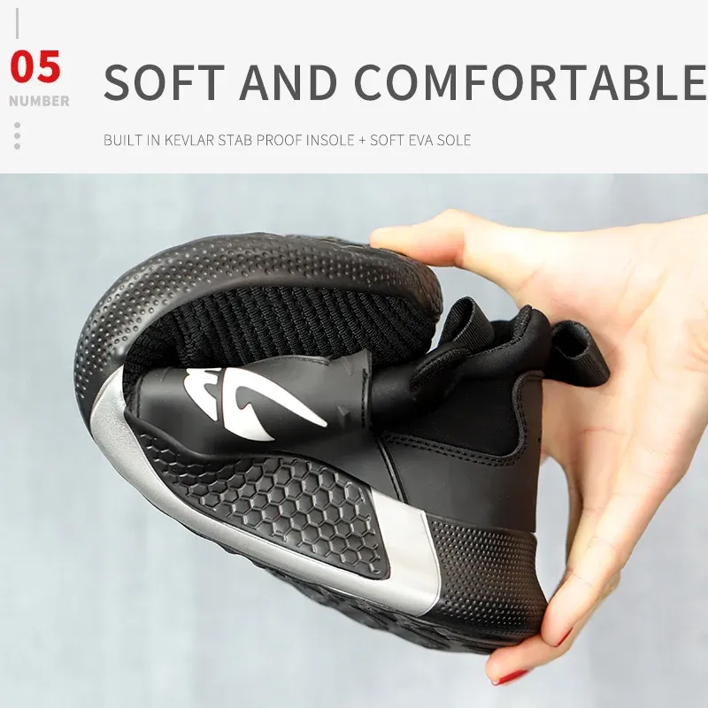 Indestructible Work Safety Plantar Fasciitis Shoes With Steel Toe Cap ...