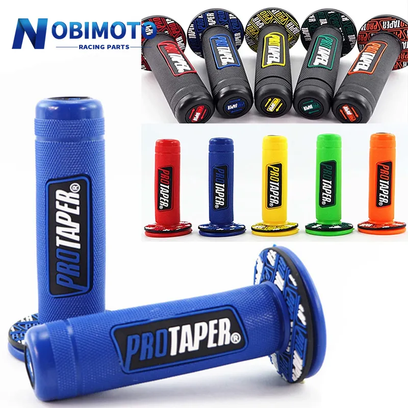 Motorcycle Gel Rubber Handlebar Grips for 7/8 in Handlebars Dirt Pit ...