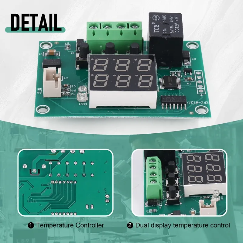 DHgate.com:DC12V XH-W1219 NTC Sensor Switch Regulator Temperature Controller Thermostat Module ...