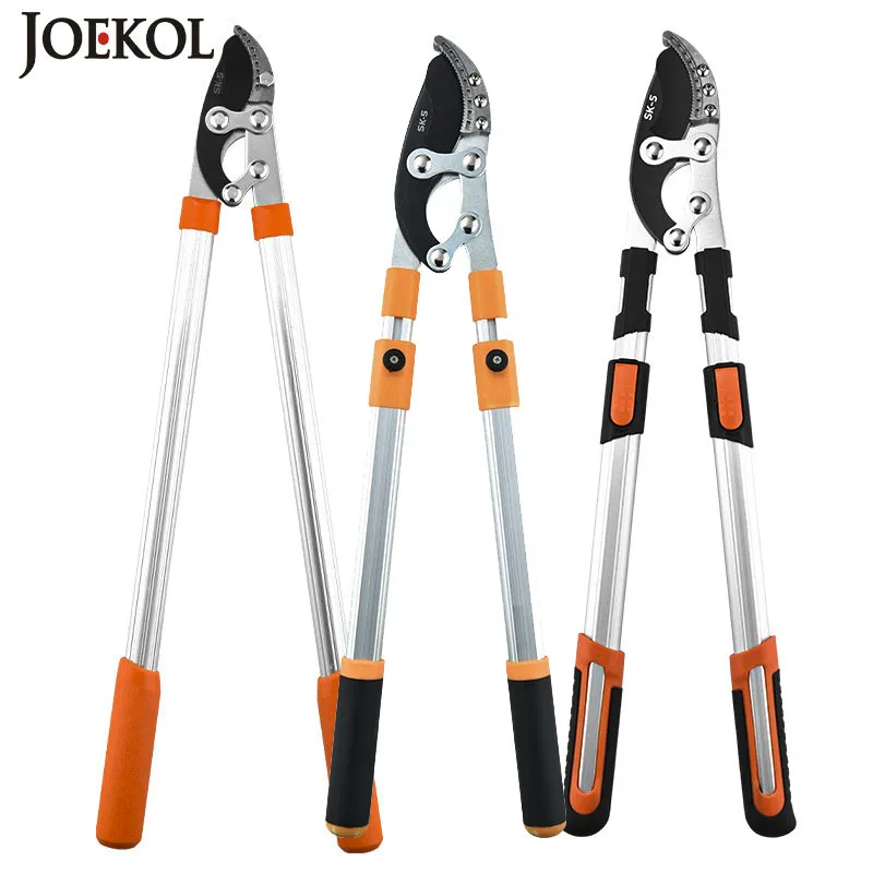 Telescopic Tree Pruner: Long Reach Anvil Shear with Ratchet ...