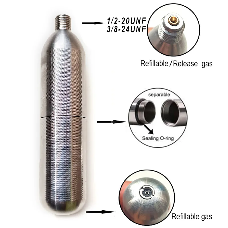 DHgate.com:2-Pack 33g/45g High-Pressure Gas Cylinder Refill Kit with 1/ ...