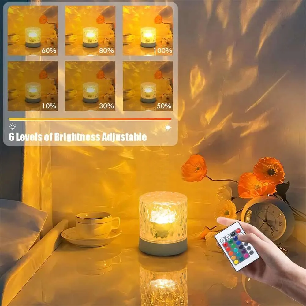 Ocean Wave Projector Night Light Dynamic Rotating Water Ripple Effect ...