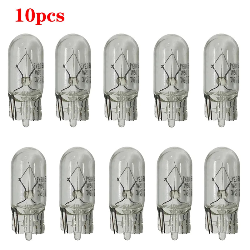 T10 T13 T15 Amber W5W 501 194 Glass Signal Lamp Bulbs, Pack of 10 ...