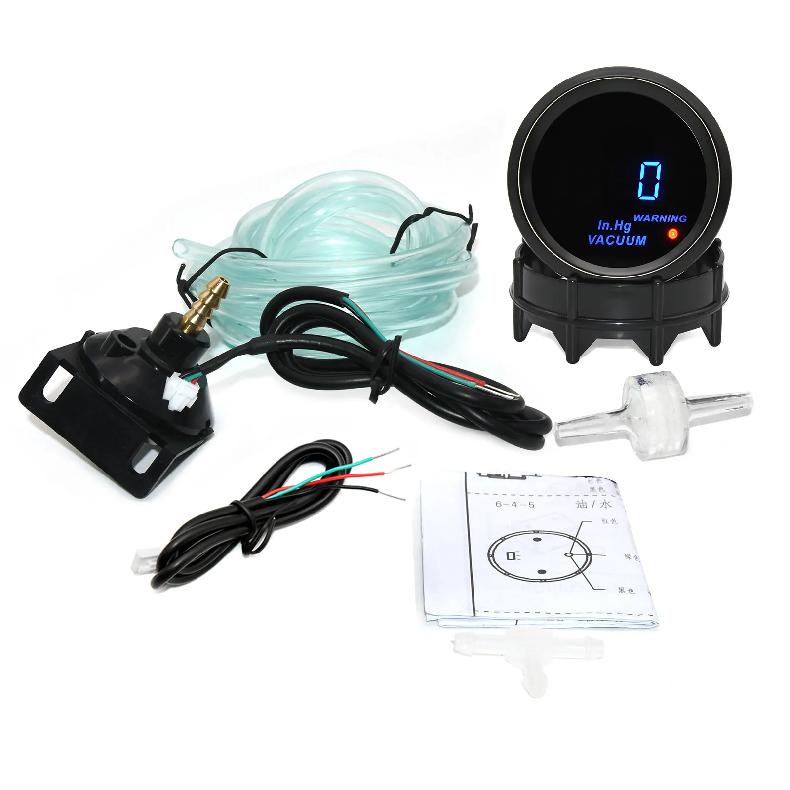 DHgate.com:HD Digital Turbo Boost Gauge Kit: 7-in-1 Car Meter Set with ...