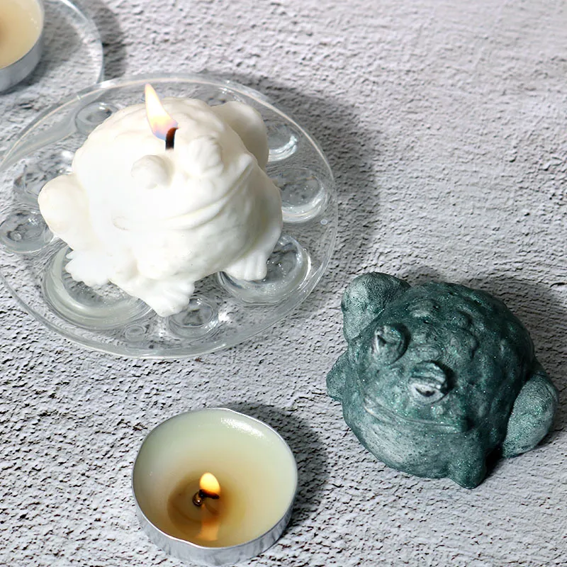 DIY Lucky Toad Candle Silicone Mold 3D Frog Shape for Candle Wax and ...