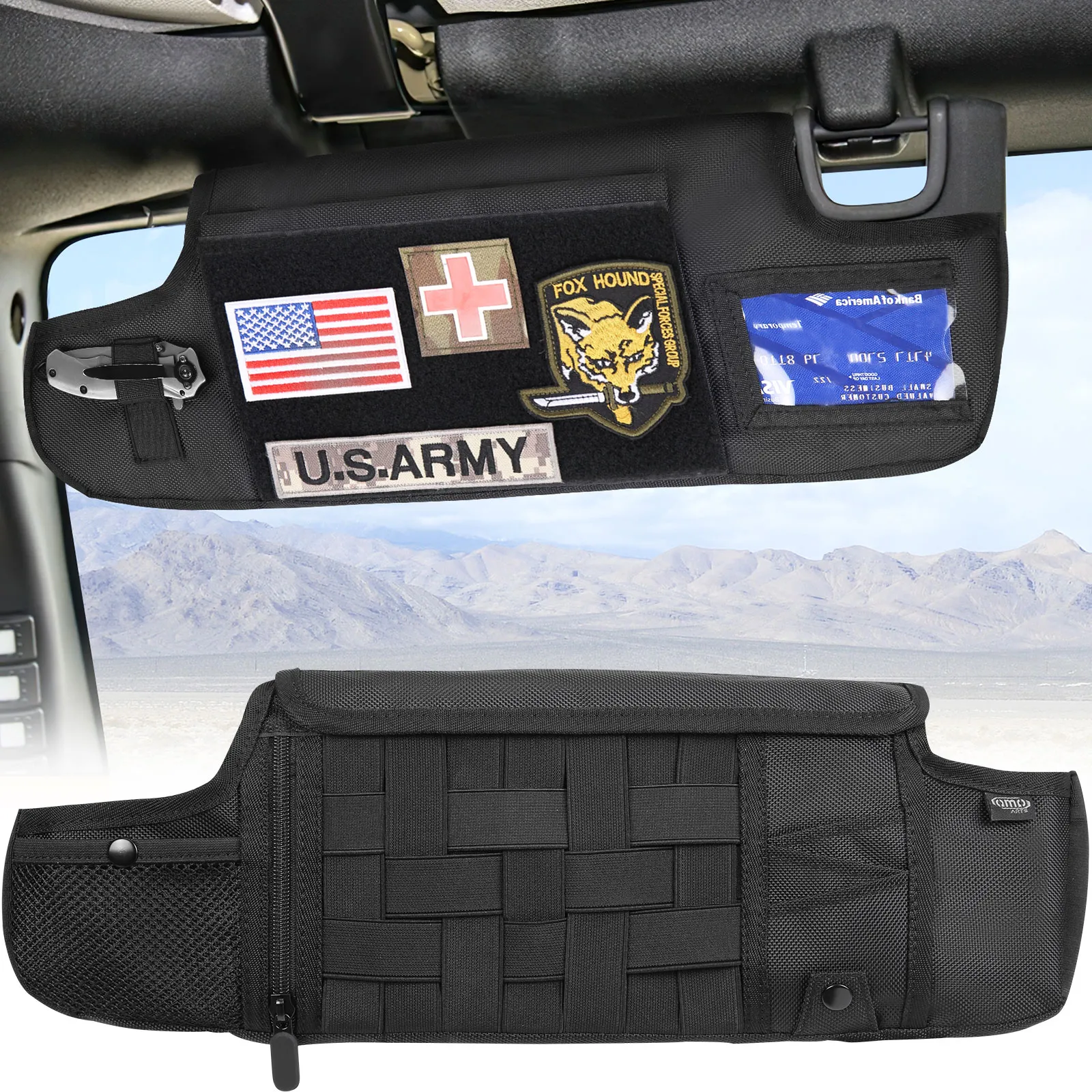 DHgate.com:Sun Visor Storage Bag For Jeep Wrangler JK 2007-2018 ...