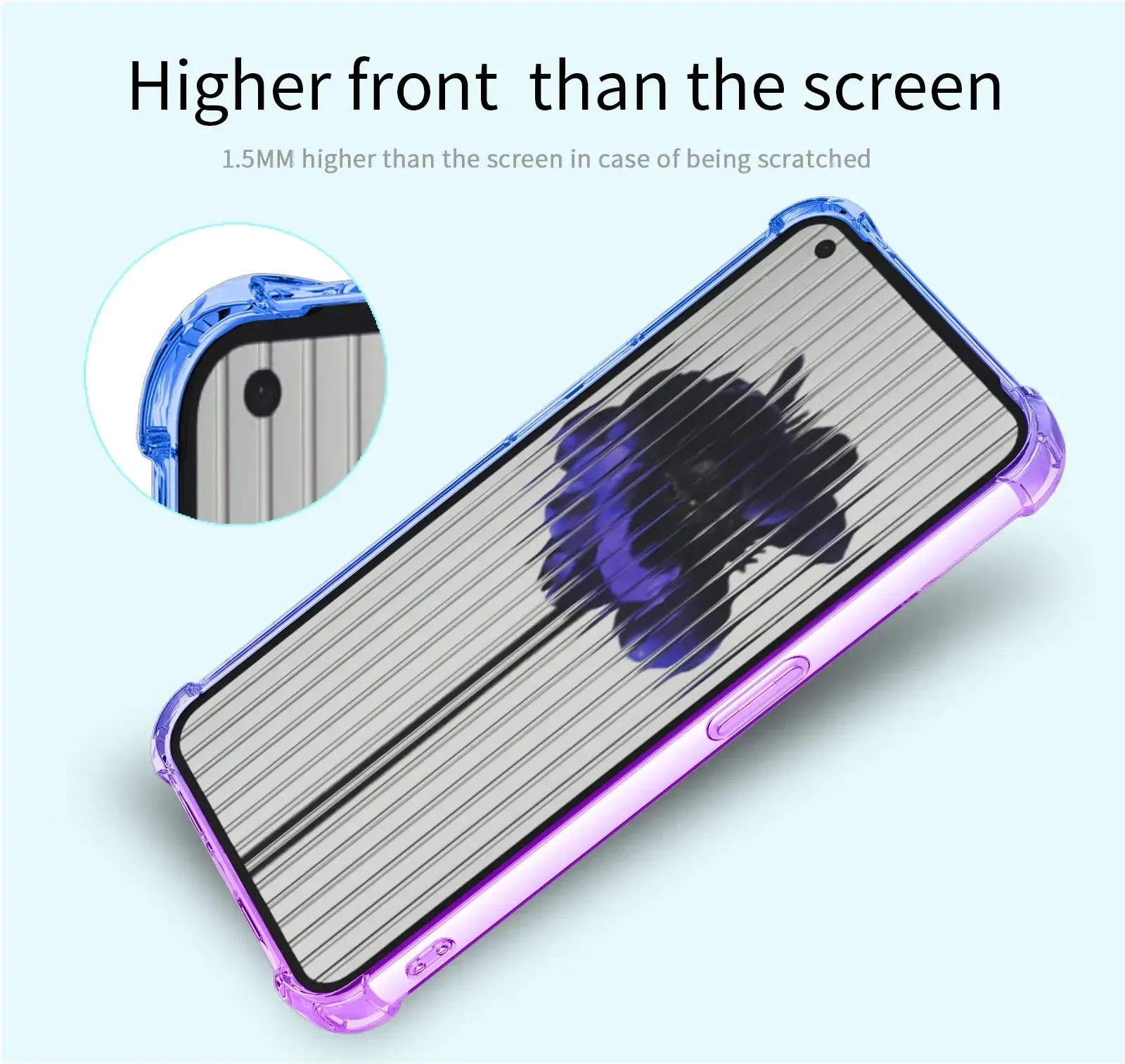 DHgate.com:Nothing Phone (1) Case, Gradient Shockproof TPU Cover with ...