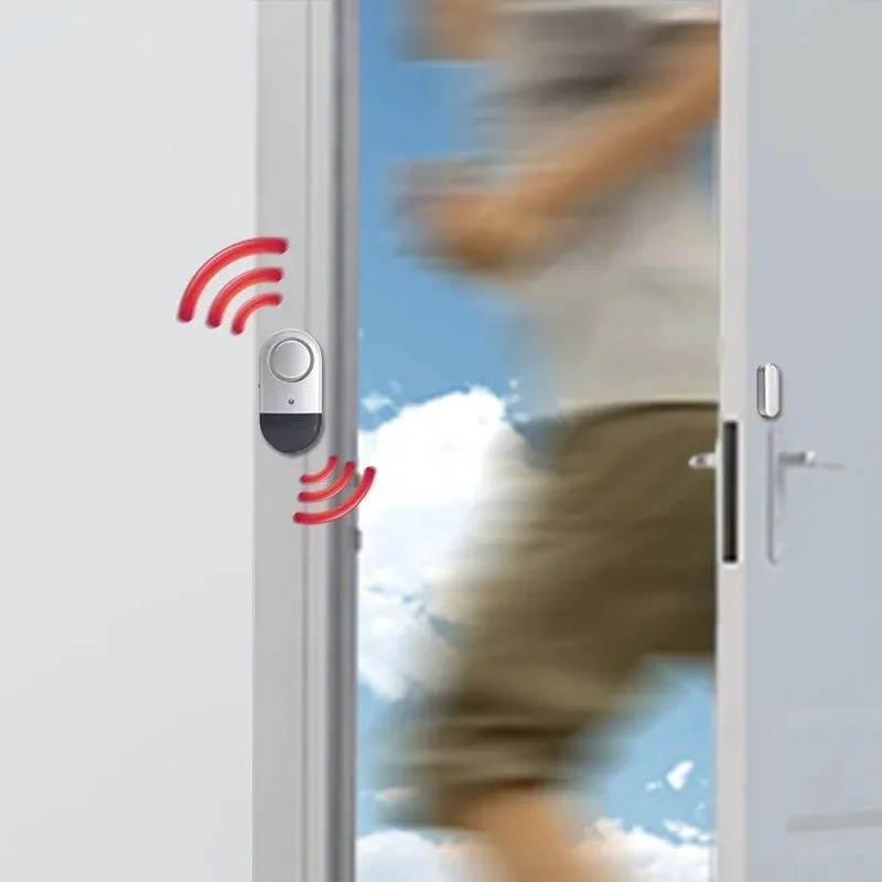 Wireless Door Security Alarm Magnetic Door Alarm For Home Security ...