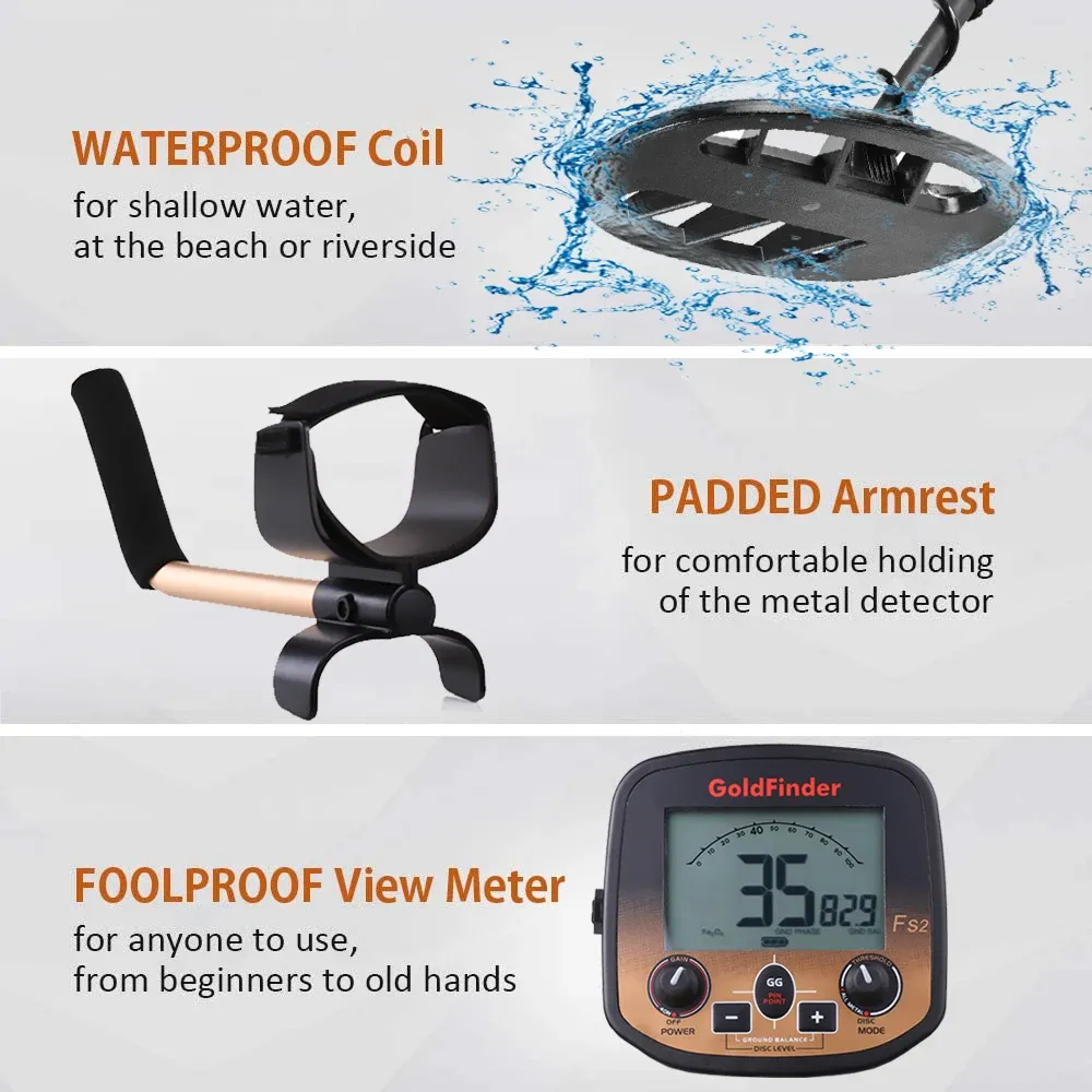 Pinpointer Metal Detector High Sensitivity Metal Scanner With Two Coils ...
