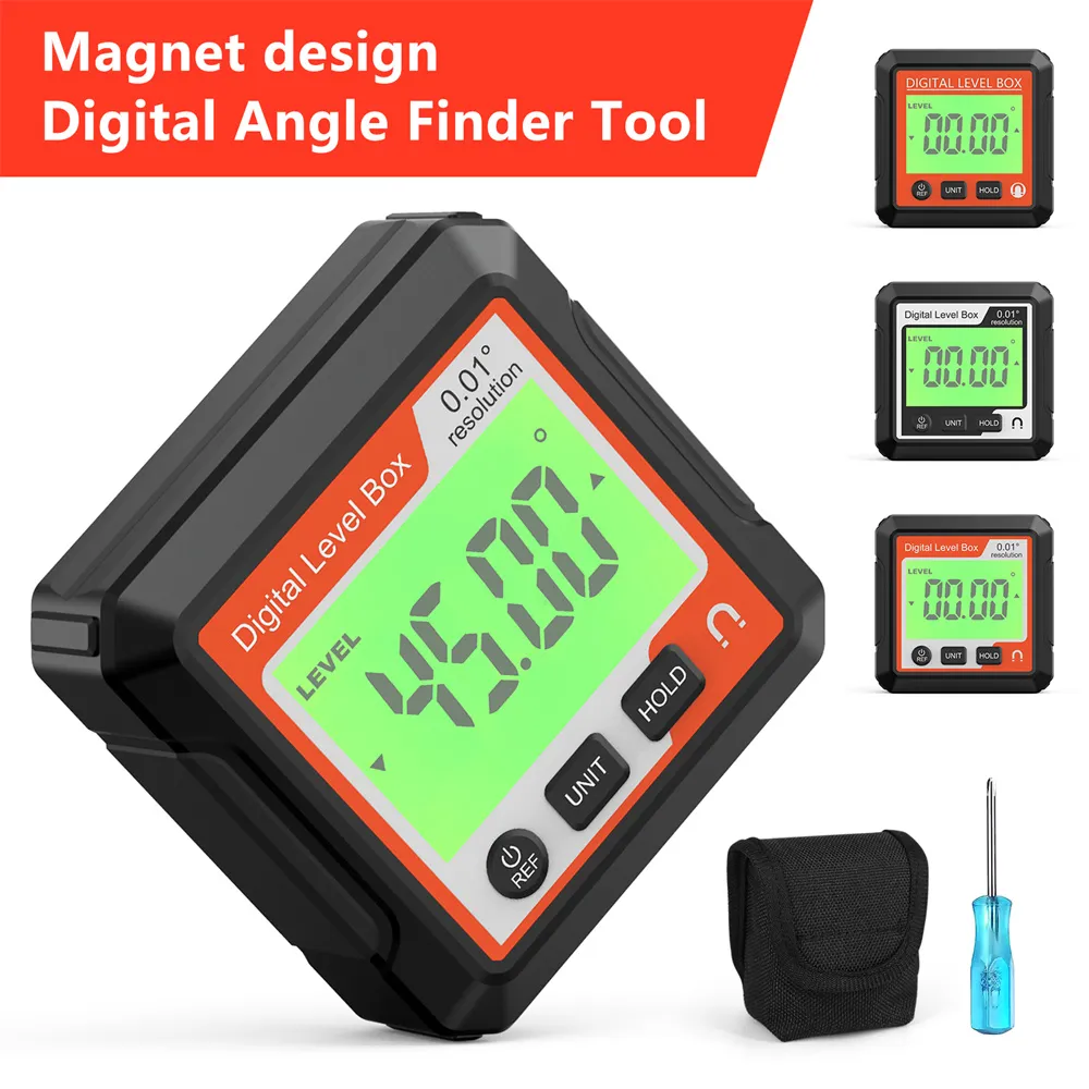 Wholesale Digital Inclinometer New Angle Protractor 90 Degree Mini ...