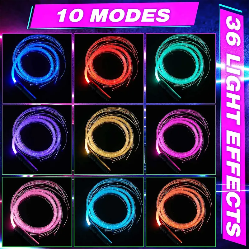 DHgate.com:36-Color LED Fiber Optic Whip - Ultra Bright USB ...