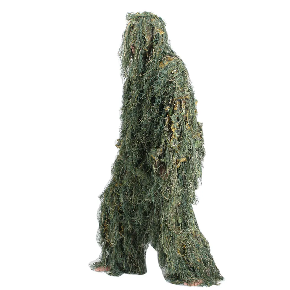 New Bionic Leaf Camouflage Ghillie Suit Sniper Tactical Clothes Camo ...