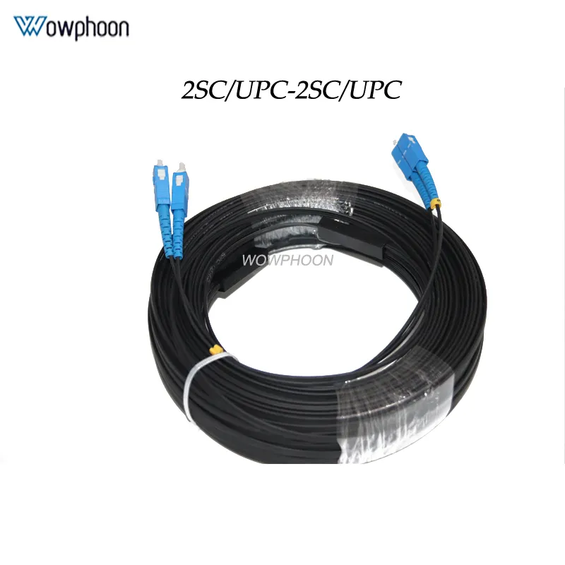Outdoor Fiber Optic Cable 200m FTTH Drop Cable With SC/LC/ST/FC ...