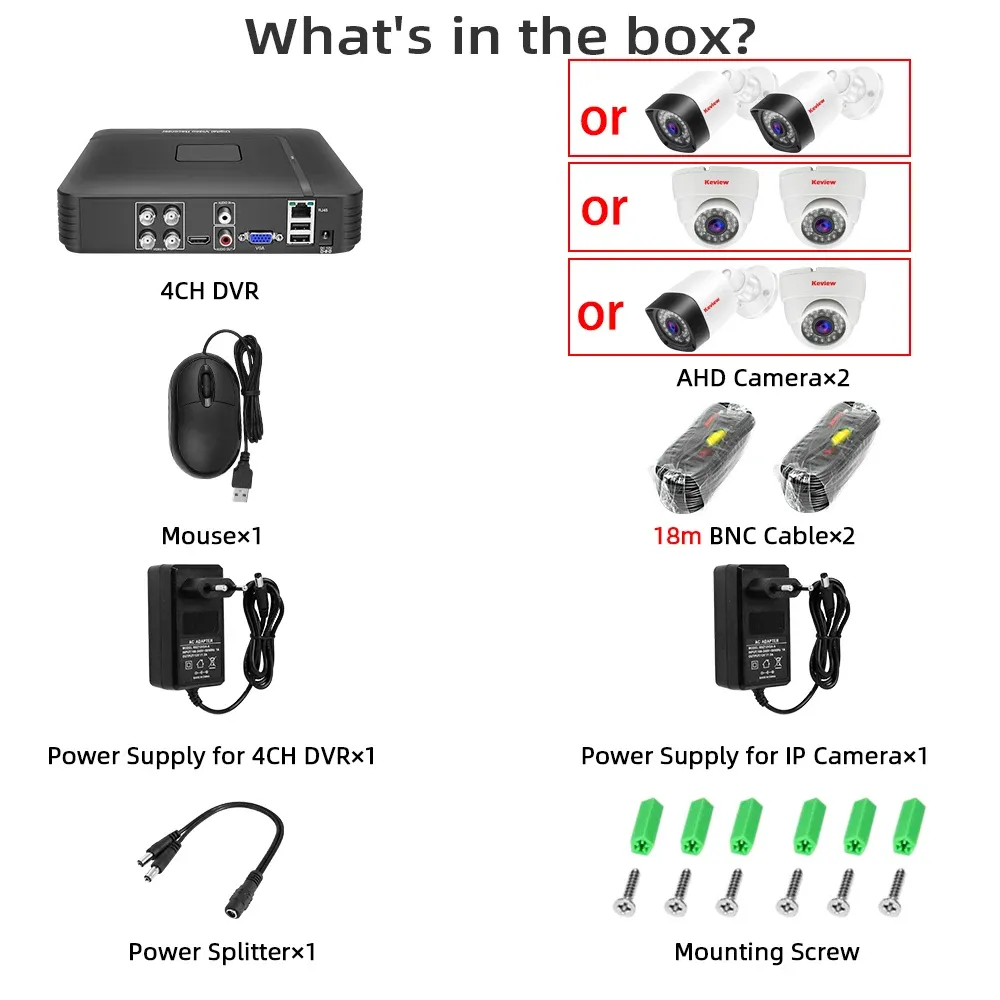 DHgate.com:Advanced 5MP 4CH AHD DVR CCTV System with 2 DIY Indoor ...