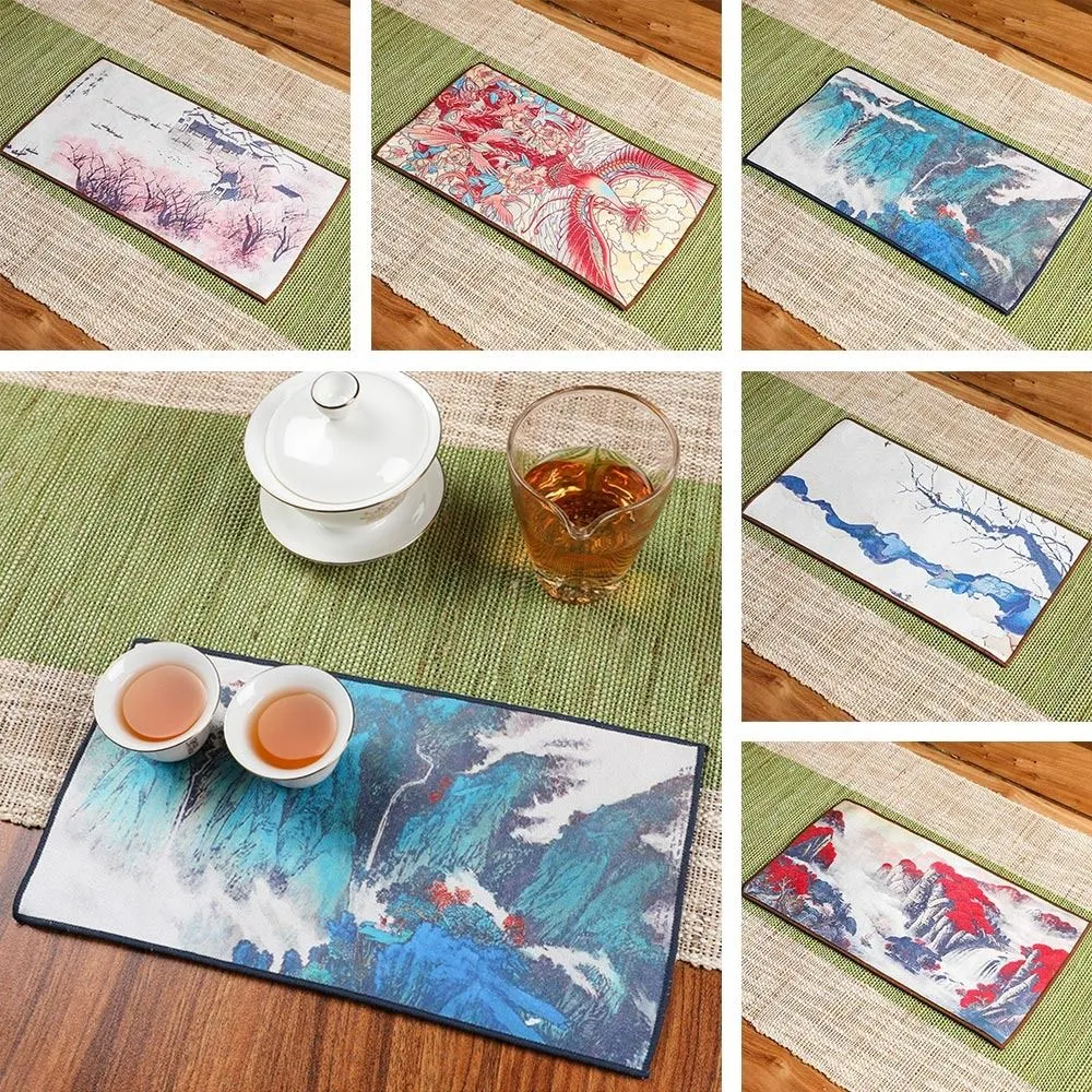 6-PackSuper Absorbent Dish Towels, Non-Slip Thick Cup Mats, Chinese ...