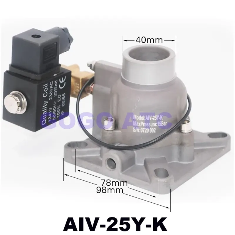 DHgate.com:AIV-25B-K AIV-25Y-K Small Air Compressor Intake Valve, 10HP 7.5KW Air Intake ...