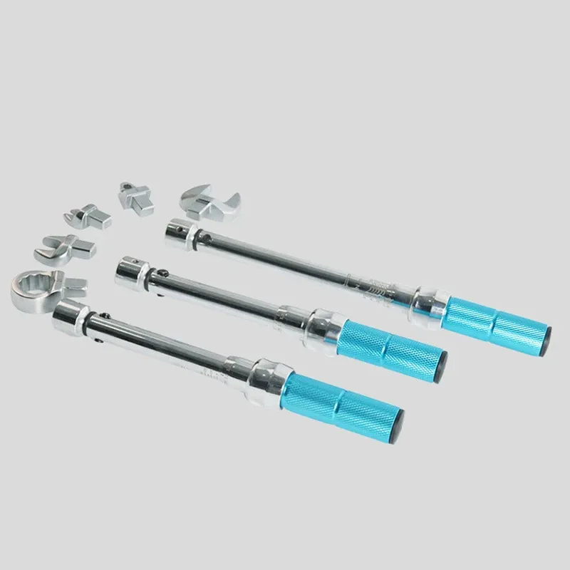 Adjustable Open End Torque Wrench: Interchangeable Head Spanner Preset ...