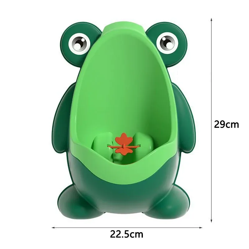Frog-Themed Wall-Mount Potty Training Urinal for Boys, No-Spill Aiming ...