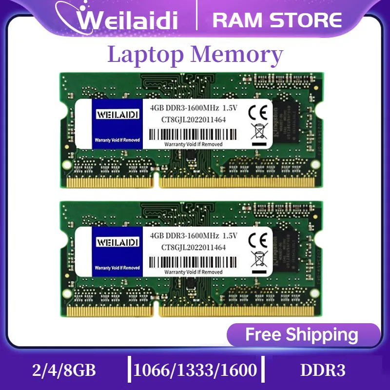 Notebook Ram 4GB, Ram DDR3 Laptop Memory 4GB 8GB PC3 10600S/12800S ...