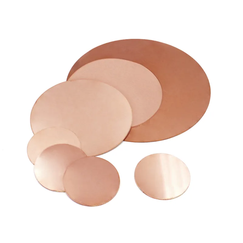 Copper Disc Round steel metal plate - Available in 5 Sizes 50mm-200mm ...