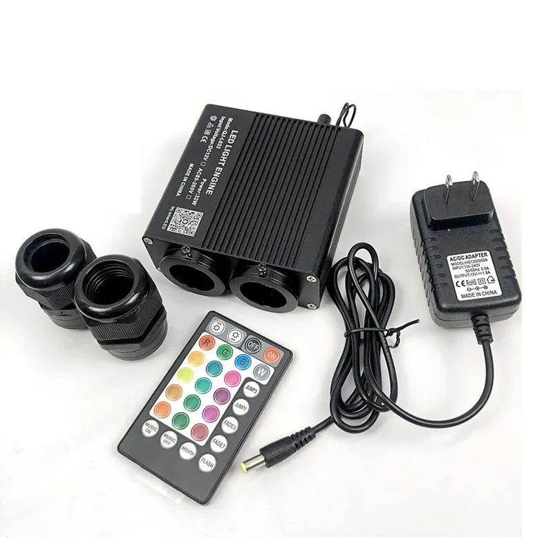 Smart APP Controlled Double Headed Fiber Lights With LED Engine, RF ...