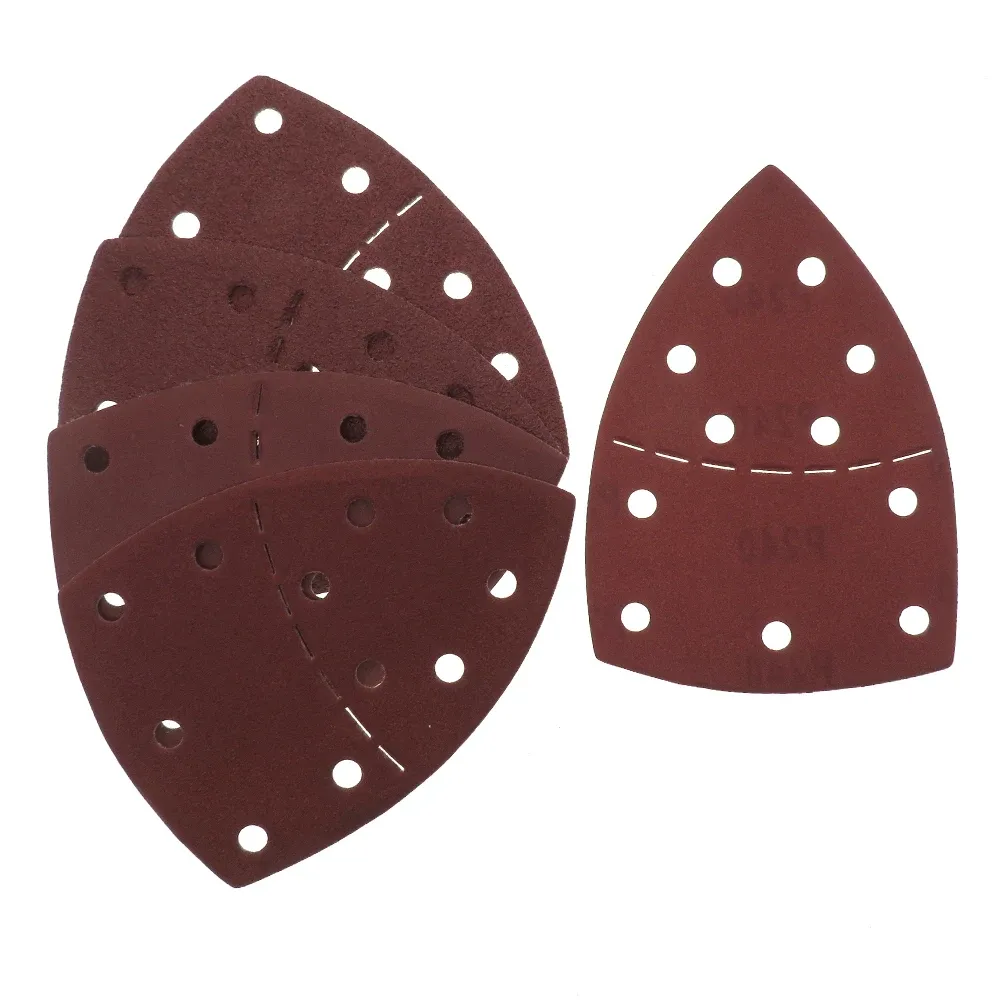 DHgate.com:105x150mm 11-Hole Triangular Hook and Loop Sandpaper Sheets ...
