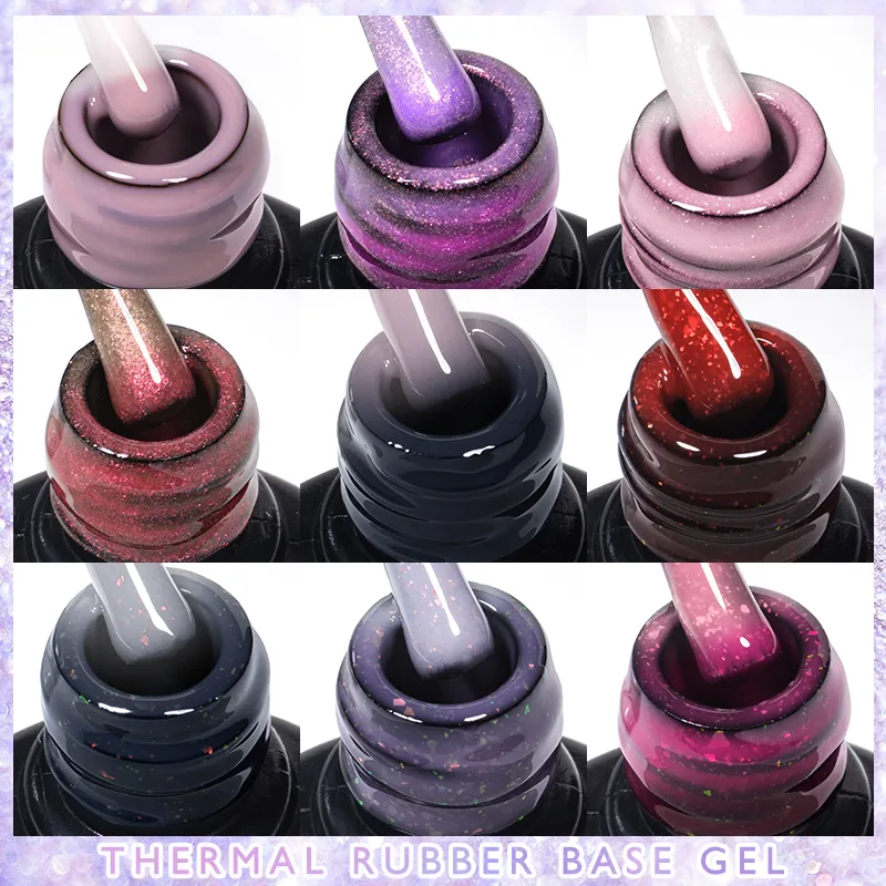 Mtssii 7ml Thermal Rubber Base Gel Polish Gradient Color Changing ...