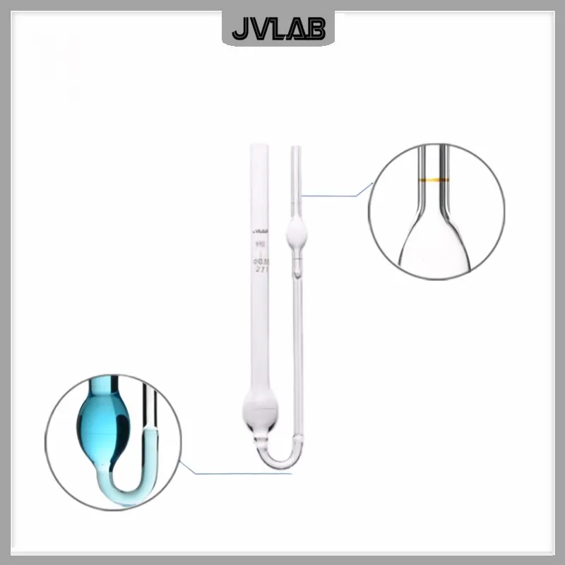 Ostwald U-tube Capillary Viscometer for Fluid Viscosity Measurement ...