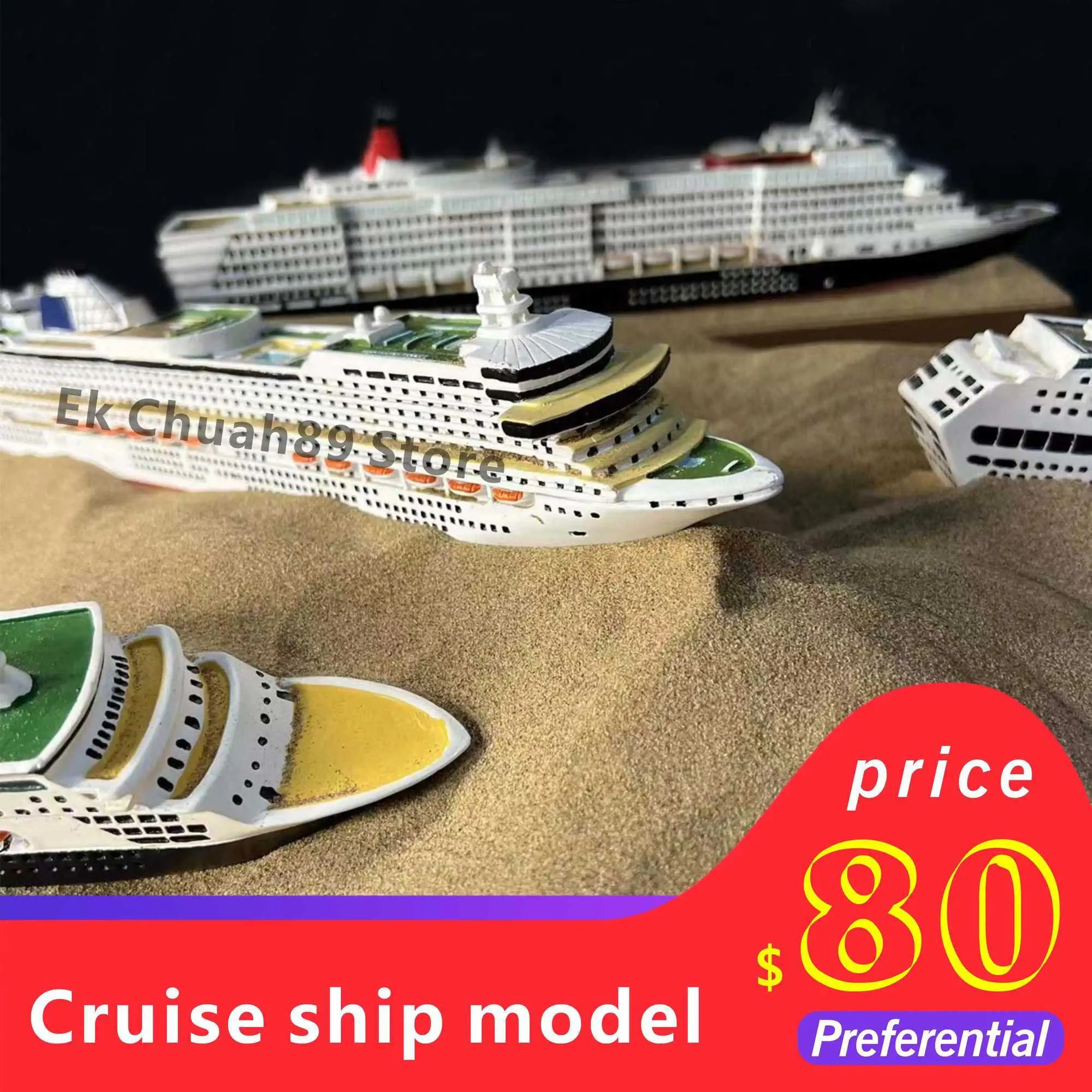30cm Resin Cruise Ship Model Set Static Simulation For Collection, Gift ...