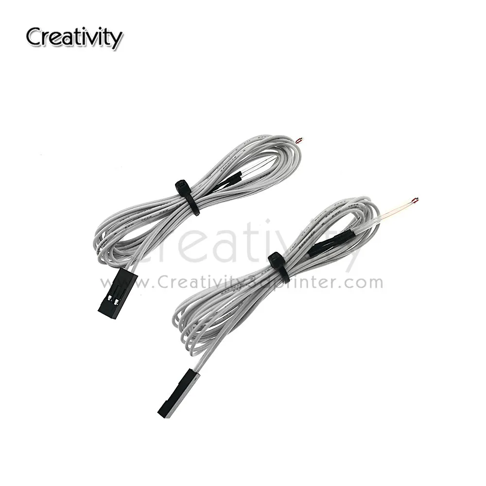 100K ohm NTC 3950 ptc thermistor with Dupont Head and Cable for 3D ...