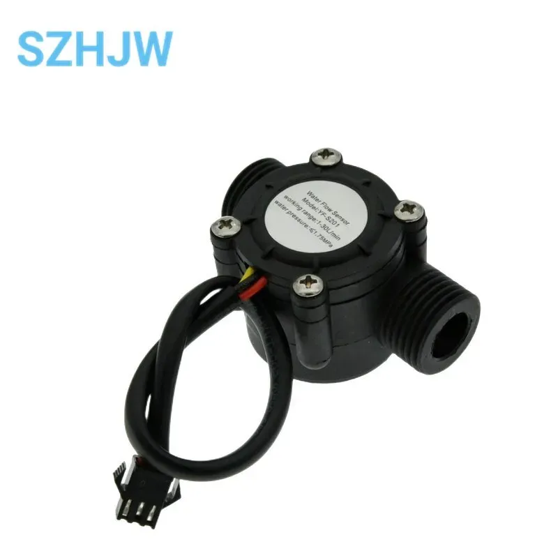 Water Hose Flow Meter 1 30L/Min Hall Effect Flow Sensor For Liquid ...