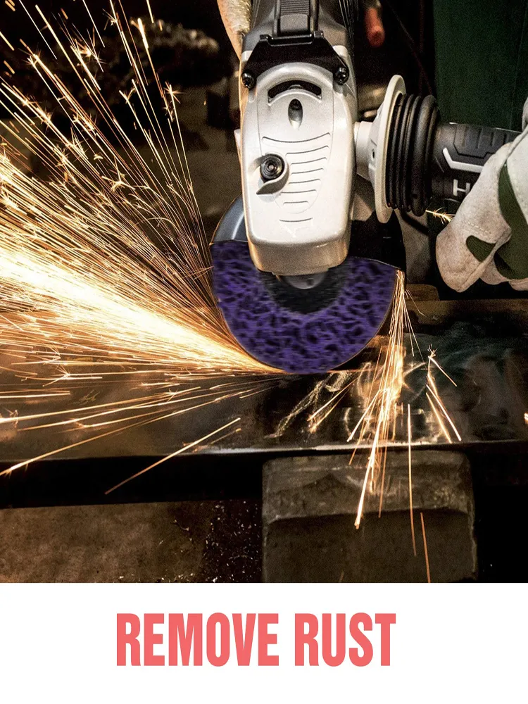 2-5 Inch Abrasive Wheel Poly Strip Disc Paint and Rust Remover for ...