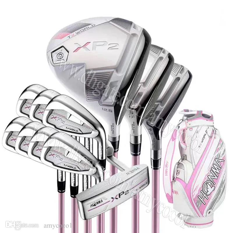 Golf Clubs Women HONMA TW XP2 Complete Set Of Clubs Golf Drive Wood Irons Putter L Flex Graphite ...