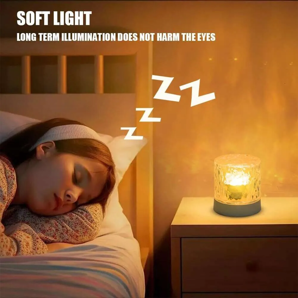 Ocean Wave Projector Night Light Dynamic Rotating Water Ripple Effect ...