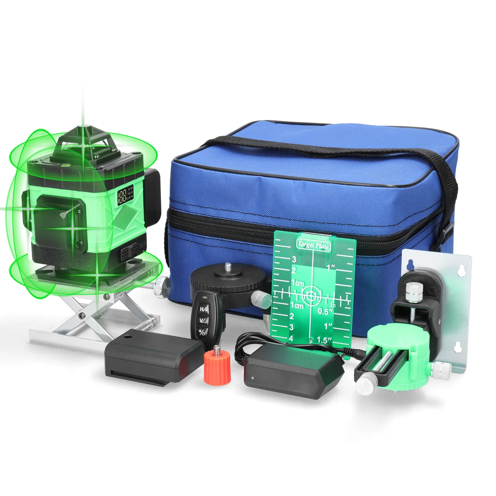 DHgate.com:Multifunctional 16 Lines Green Laser Level Tool Kit Self ...