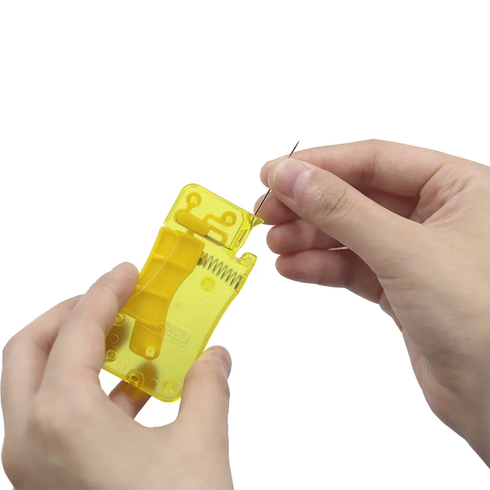 automatic needle threader for hand sewing