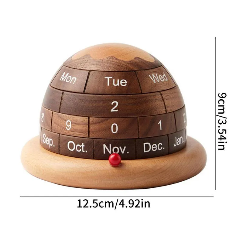 DHgate.com:Rotating Wooden Block Perpetual Calendar: Unique Desk ...
