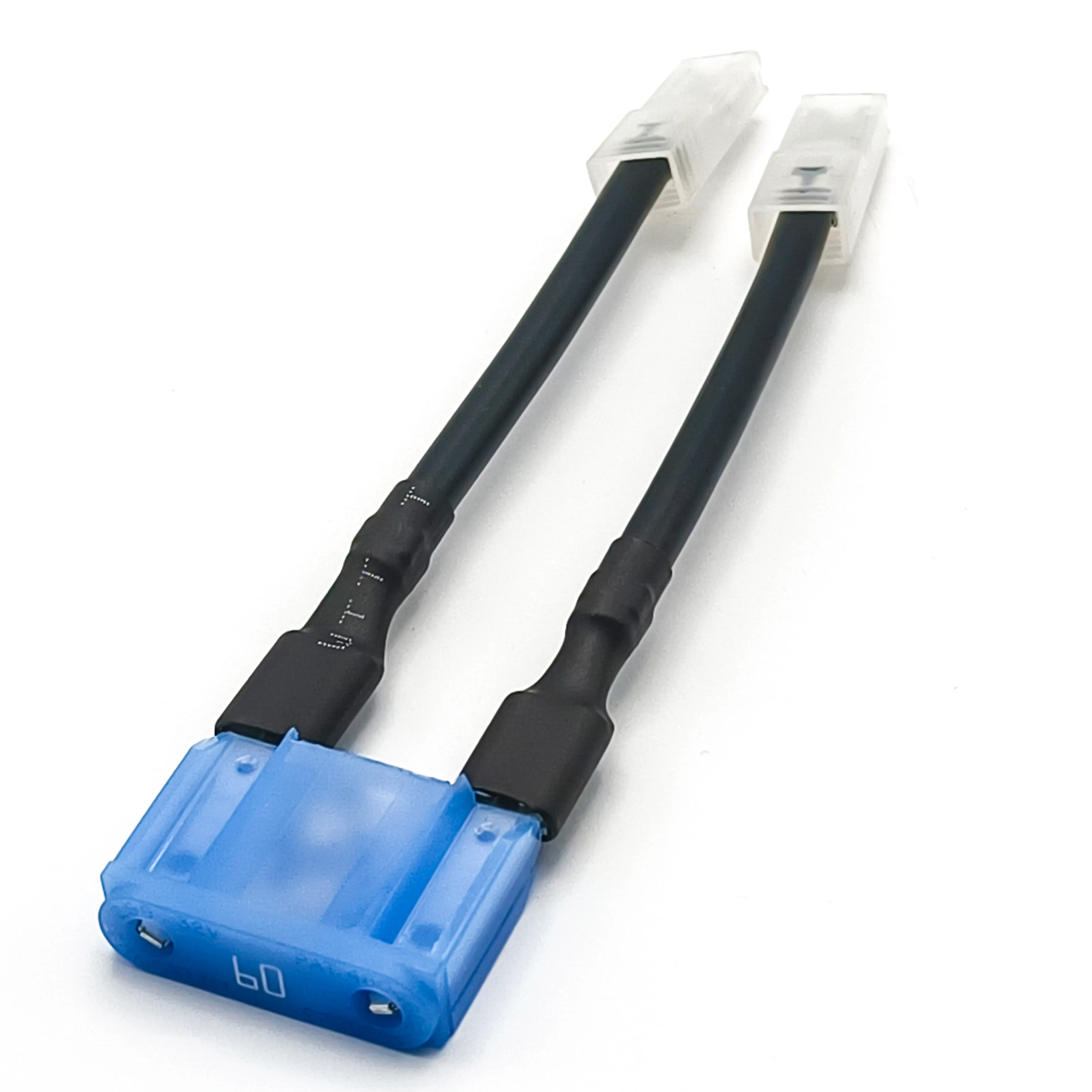 2-Pack 600V 10AWG Cable Assembly w/ 32V 60A Fuse for 12V Replacement ...