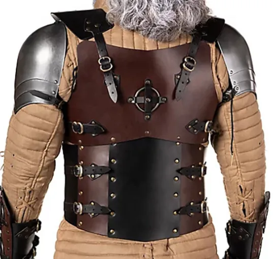 Medieval Outfits For Men Leather Chest Armor Riveted Warrior Costume ...