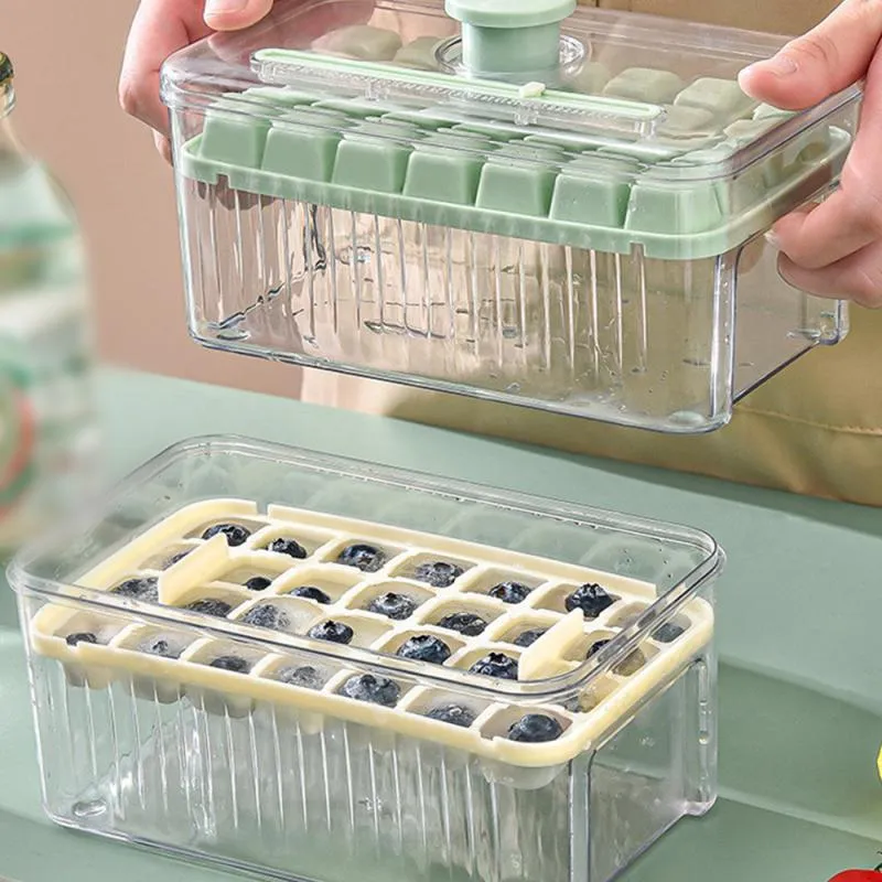 Ice Cube Tray With Lid Quick Disassembly Ice Crate Artifact, Kitchen ...