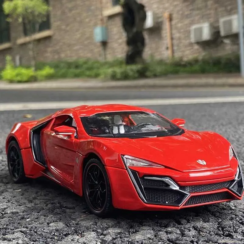 Diecast Model Cars 1 32 Lykan Hypersport Alloy Sports Car Model ...