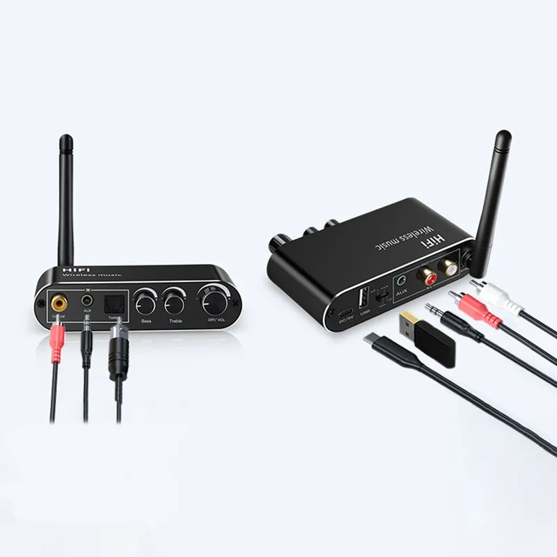 3 in 1 HiFi DAC Digital to Analog Audio Converter Bluetooth Receiver ...