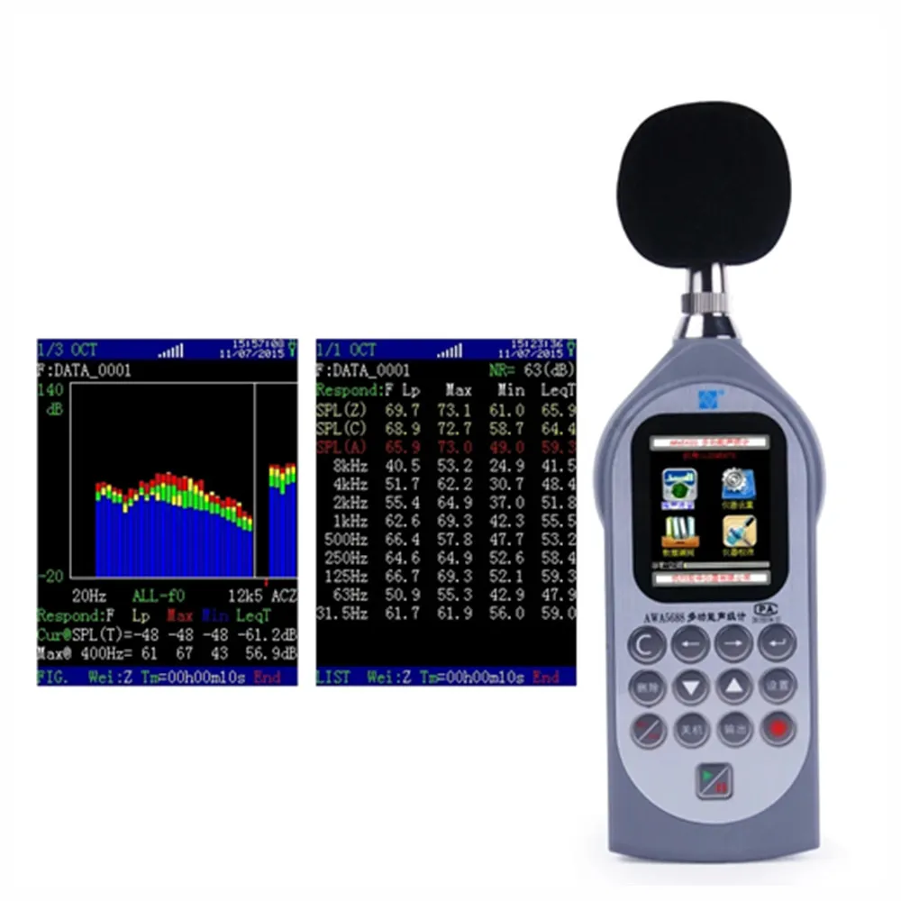 DHgate.com:FFT Sound Analyzer with Large Color Screen: Pro Noise ...