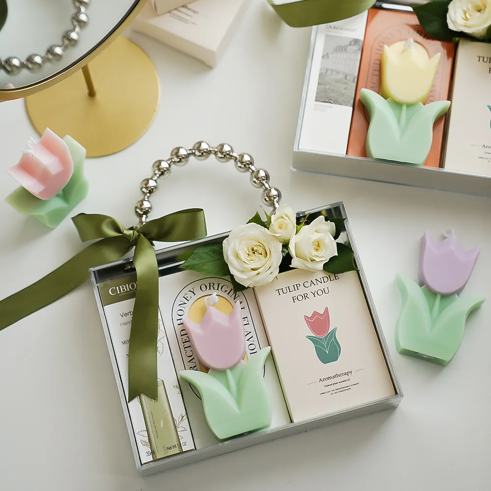 DHgate.com:Tulip Flower Aroma Scented Candle DIY Kit for Home Fragrance ...