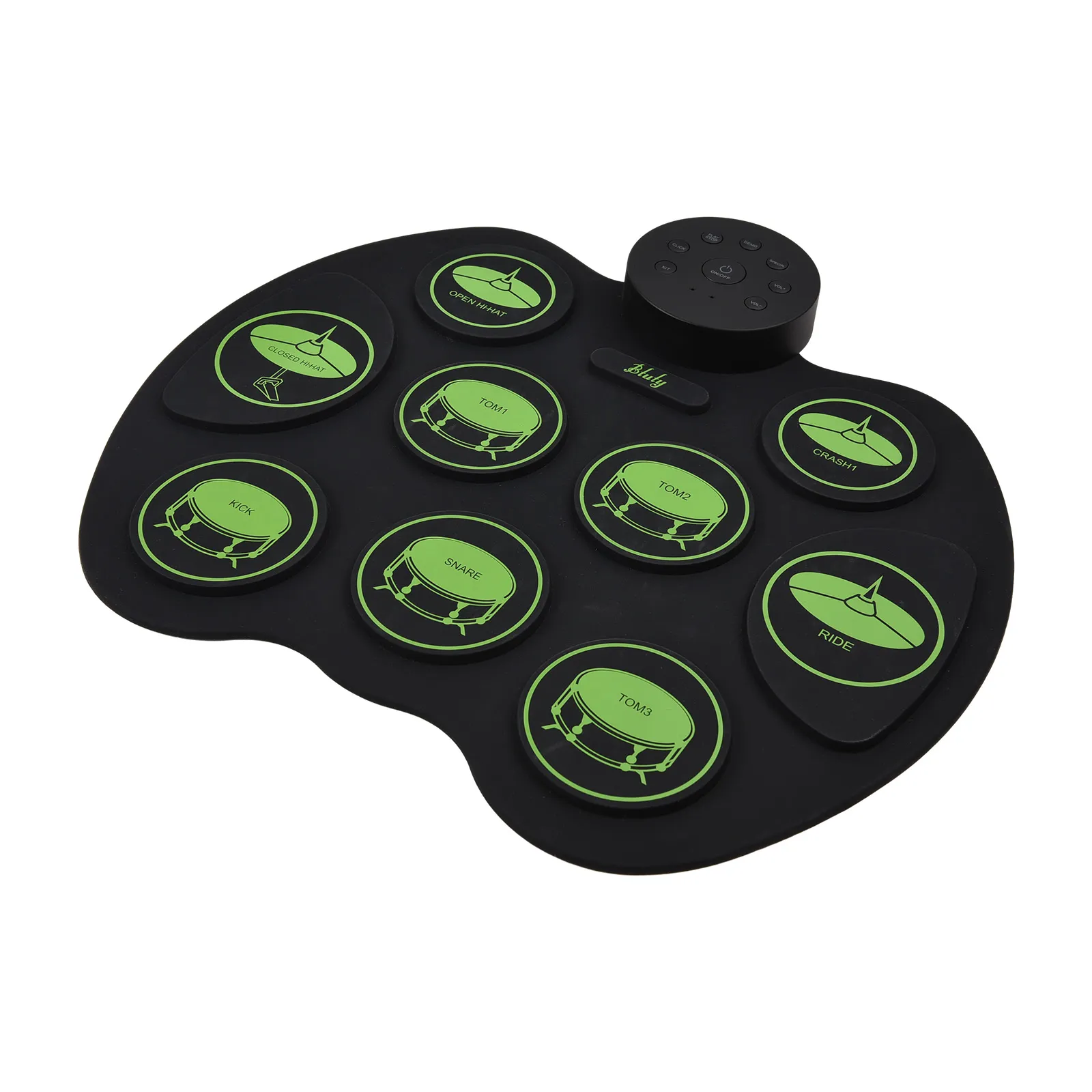 Upgraded Roll-Up Electronic Drum Kit - Touch-Sensitive Practice Set for ...