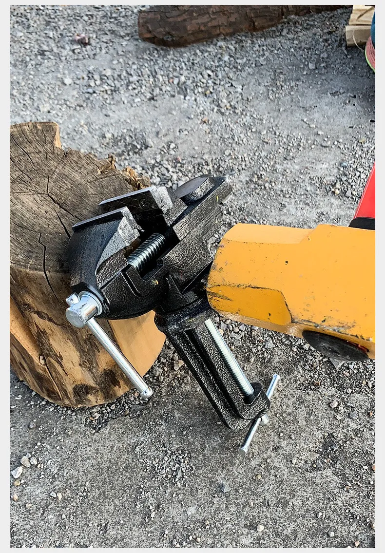 360° Rotating Bench Clamp Woodworking Desktop Quick Acting Hold Down ...