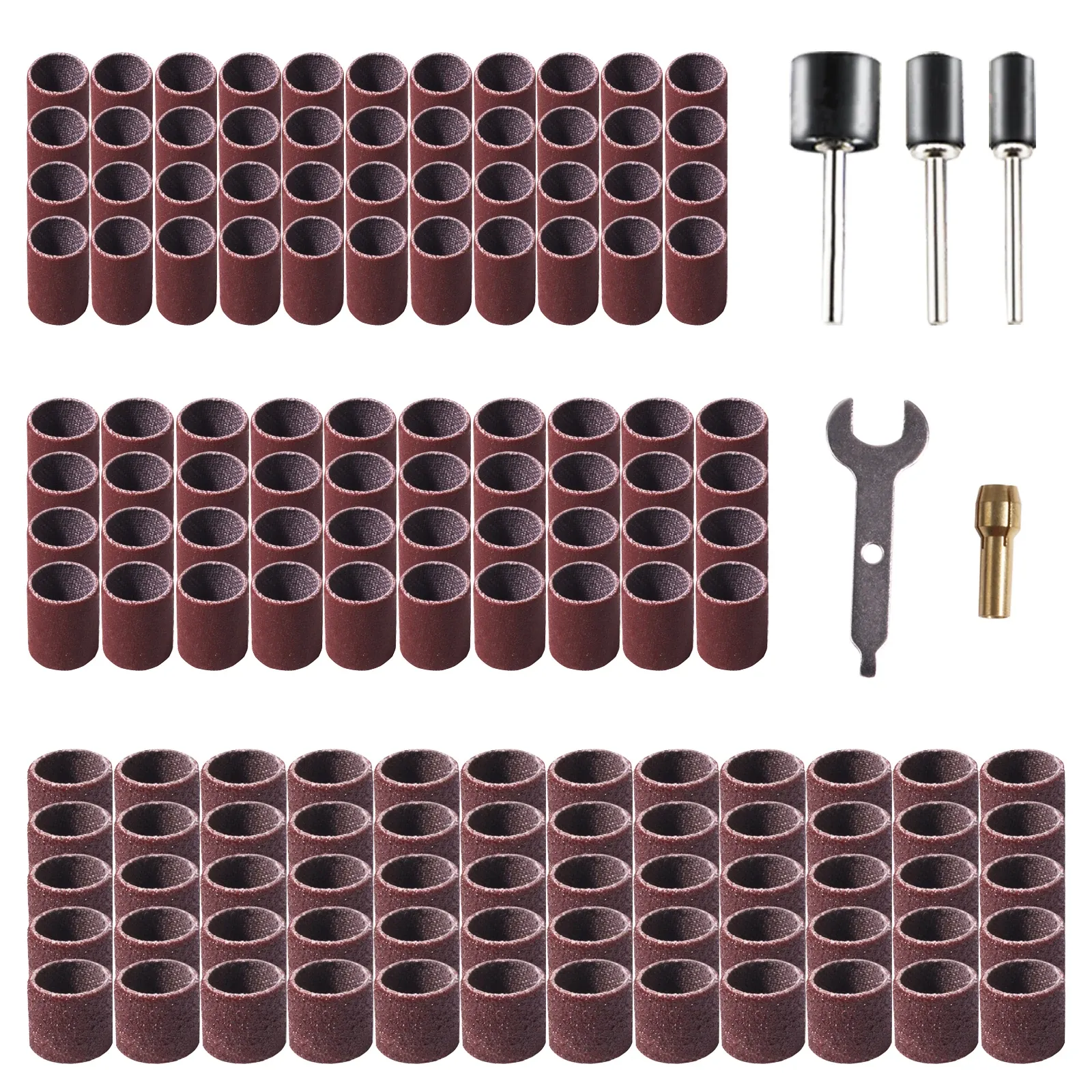 Sanding Drum Kit for Dremel Rotary Tool with 80-600 Grit Sanding Bands ...