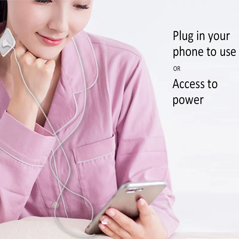 6 Modes Portable USB Body Massager TENS Acupuncture Machine - EMS ...