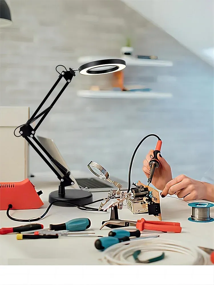 Desktop Magnifying Glass With Lamp 20 Times HD Beauty Reading ...