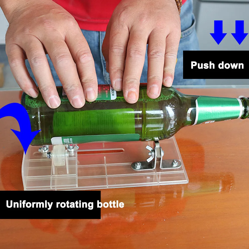 Universal Adjustable Glass Bottle Cutter Metal DIY Wine Bottle Cutting ...